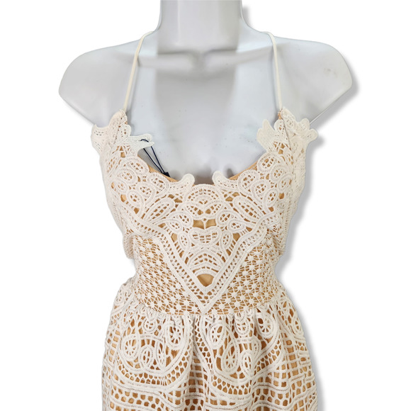Chicwish | Dresses | Chic Wish Dress Womens Xsmall White Boho Hippie ...